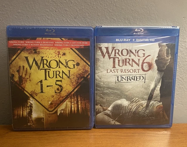 WRONG TURN 1-5 and Wrong Turn 6 Blu-ray Collection Plus Code for 6 Great Shape! £51.21 - PicClick UK