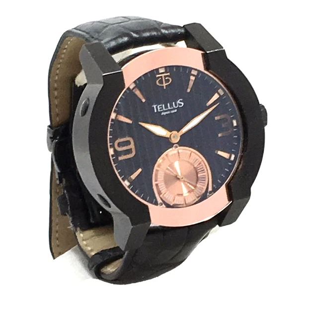 MONTRE HOMME RARE TELLUS PARENTHESES T1067 bracelet alligator EUR 2.026 ...