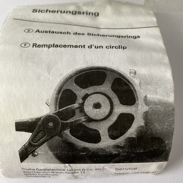 TRUMA SINGLE ROLLER for Motor Mover (S/SE/TE/SER/TER/Trumove) £75.00 ...