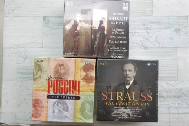 3BOX PUCCINI THE Opera /Strauss: The Great Opera Collection Mozart: Da Ponte's y £226.56 ...