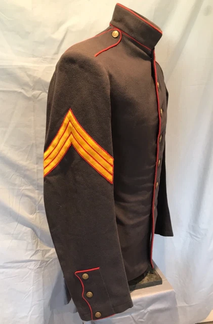 RARE PRE-WW1 USMC Marine Corps sergeant NCO uniform coat w/ stripes ...