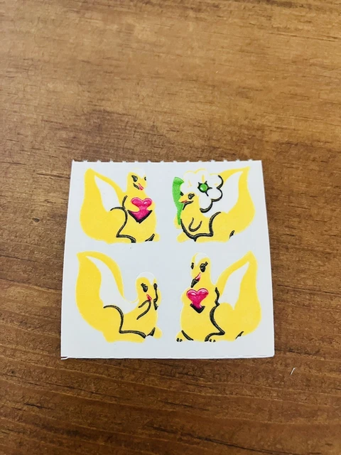 STICKER 90ER FÜRS Stickeralbum Fuzzy Originalbogen Stoff bunte ...