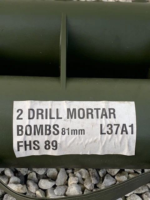 GENUINE BRITISH ARMY 81mm Mortar Twin Shell Container Geocaching ...