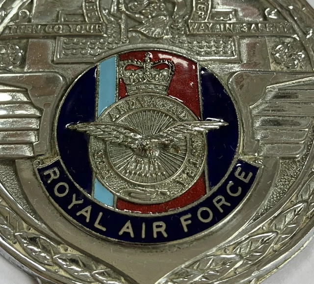 CLASSIC CAR BADGE - ROYAL AIR FORCE Car Badge . Military Badge ...