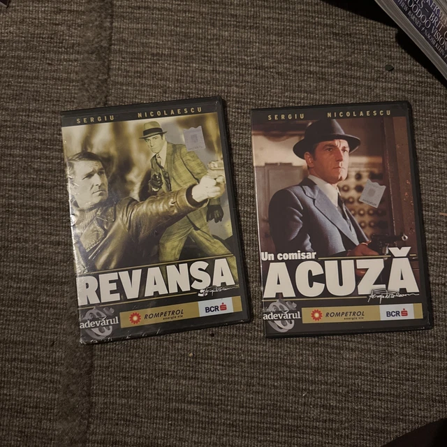 2X SERGIU NICOLAESCU bundle REVANSA and Un comisar ACUZA ROMANIA Film ...