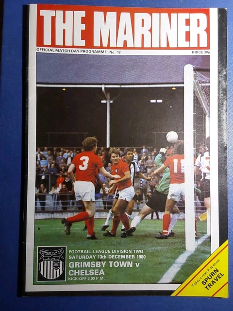 GRIMSBY TOWN V Chelsea 13th December 1980 £1.17 - PicClick UK