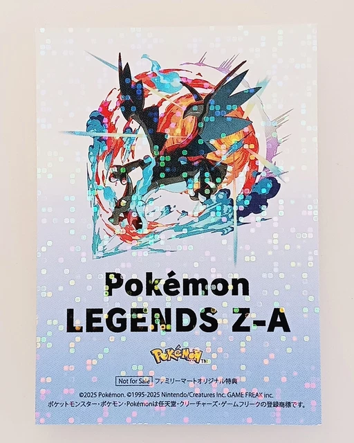 MEGA CHARIZARD X - Pokemon LEGENDS Z-A Original Holo Sticker Nintendo ...