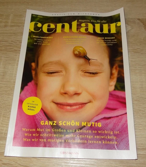 MAGAZIN ZEITSCHRIFT CENTAUR Juli 2024 Rossmann NEU Bjarne Mädel EUR 1 ...