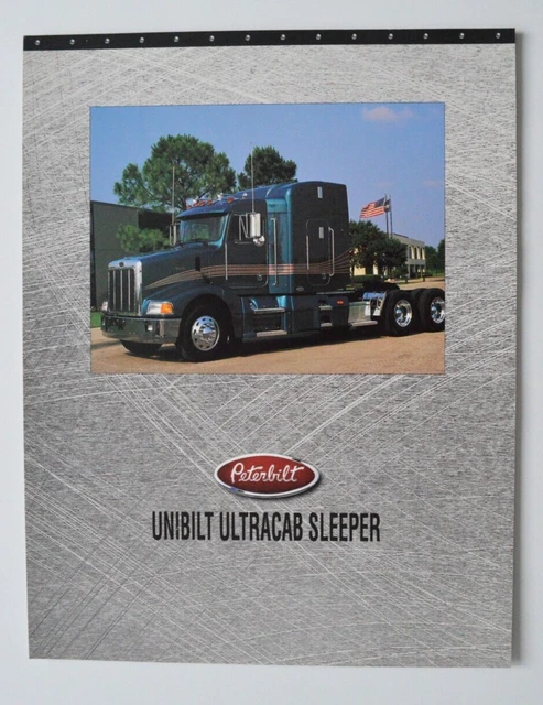 PETERBILT TRUCKS UNIBILT Ultracab Sleeper 1996 dealer sheet brochure ...