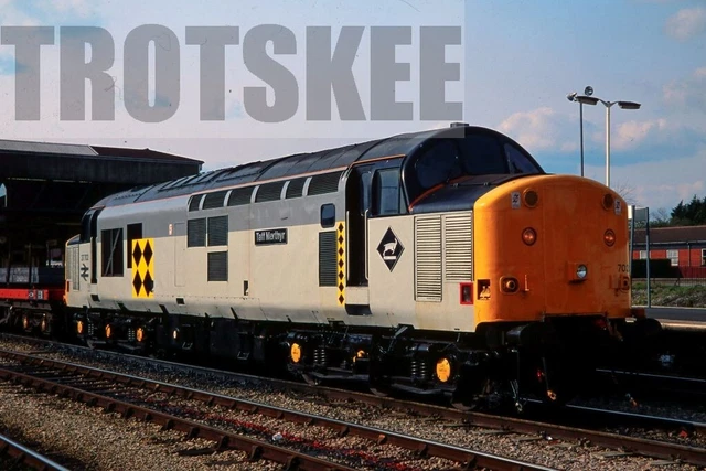 35MM SLIDE BR British Rail Diesel Loco Class 47 47702 1991 Hereford ...