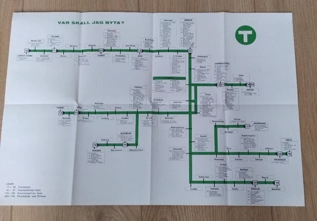 1960S METRO MAP: Stockholm's tunnelbana. Great scandinavian minimalism ...