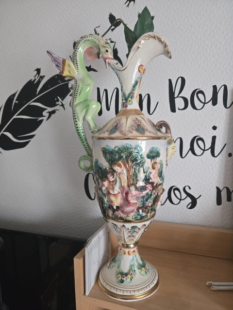 PICHET AIGUIER DRAGON tête de diable capodimonte numéroté 682 EUR 250,00 - PicClick FR