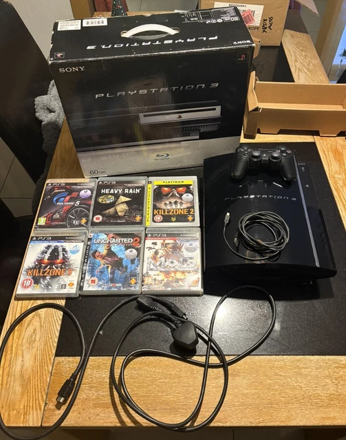 BOXED SONY PLAYSTATION PS3 CECHC03 60GB Console Bundle Backwards ...