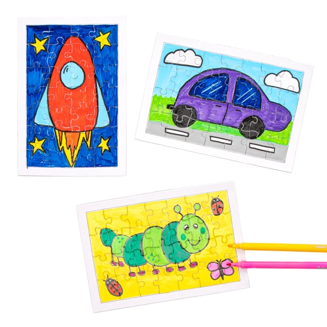 E2274 ROSS BLANKO-PUZZLES - für Kinder zum Malen von Motiven und zum ...