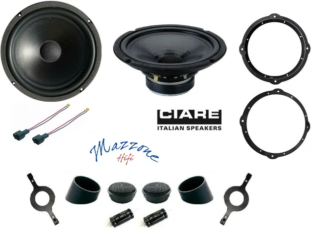 KIT 4 CASSE Woofer 20cm Ciare + Tweeter CT190 Audi A3 8V Q5 Leon supp ...