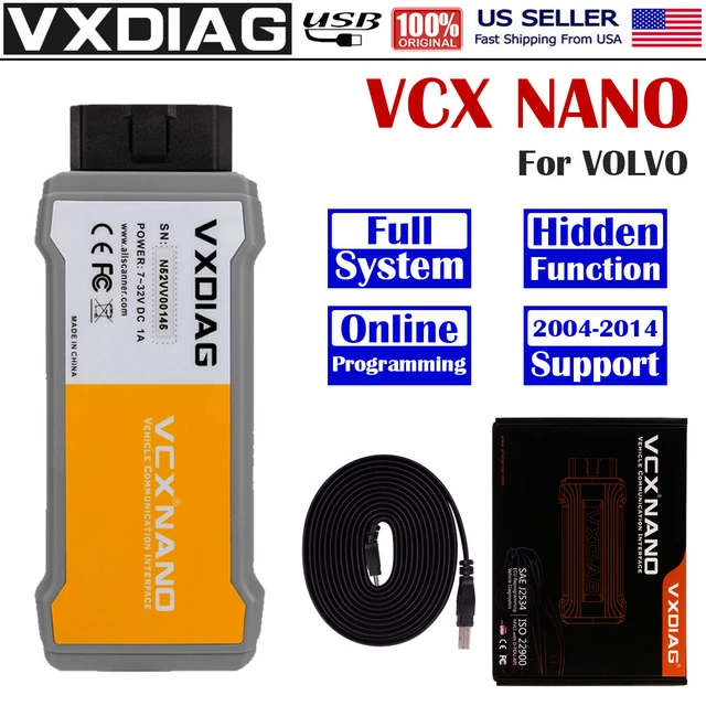 VXDIAG VCX NANO All Diagnosis System For VOLVO J2534 Code Programmer ...