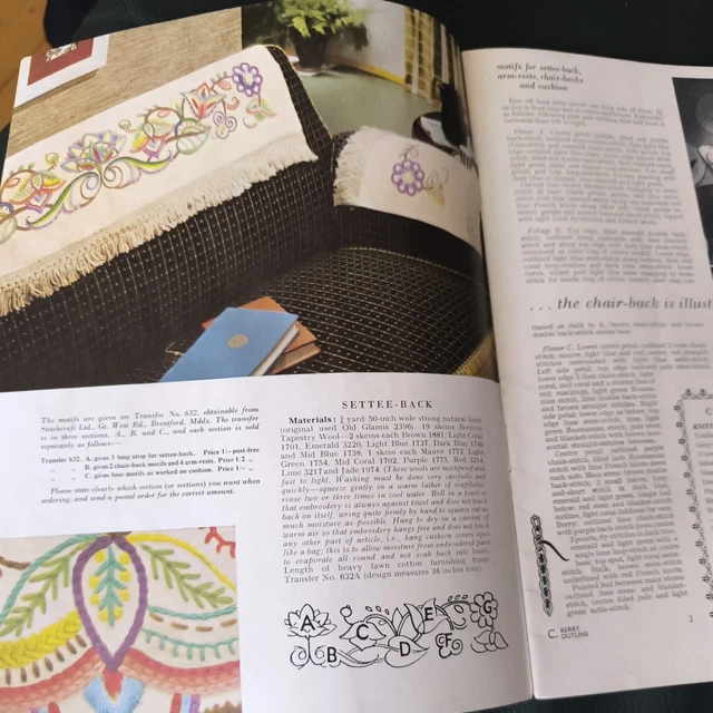 STITCHCRAFT KNITTING CROCHET needlework magazine April 1956. Great Gift ...