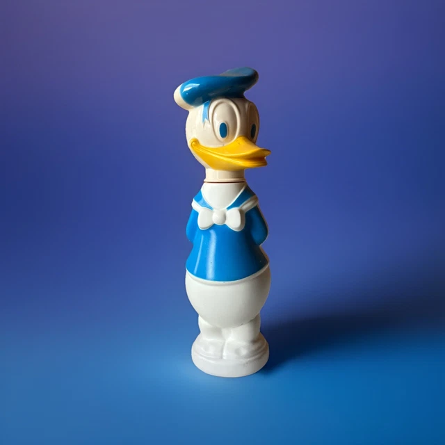 VINTAGE 1960S DISNEY Donald Duck Bubble Bath Bottle Colgate Soaky $13. ...