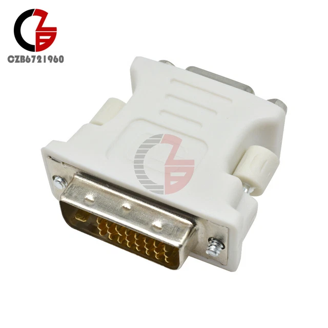 15 PIN VGA Buchse auf 24+1 Pin DVI-D Stecker Adapter Video Konverter ...