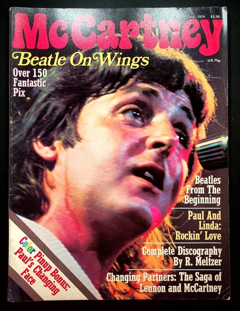 VINTAGE PAUL MCCARTNEY Magazine 1976 The Beatles John Lennon Color ...