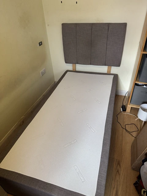 SINGLE DIVAN BED Frame No Drawers Without Mattress £21.50 - PicClick UK