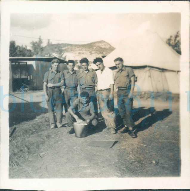 1950S BRITISH ARMY Soldier Photo Mess Staff Episkopi Limassol 1956 $17. ...