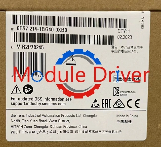 NUOVO 6ES7214-1BG40-0XB0 6ES7 214-1Bg40-0Xb0 Simatic S7-1200 Cpu 1214C ...