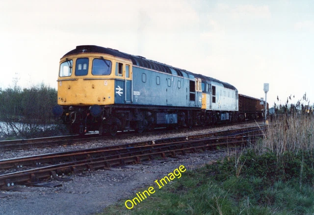 RAILWAY PHOTO 6X4 Class 33 33020 and 204 BR Blue 6Z80 at Hoo Jcn 8/4/90 ...