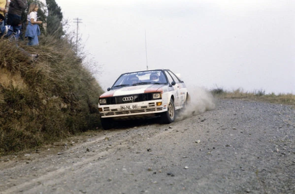 MICHELE MOUTON FABRIZIA Pons, Audi Quattro WRC 1981 Motor Racing Old ...