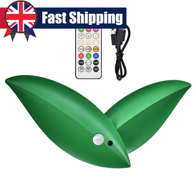 HUMAN BODY SENSOR Light Rechargeable Magnetic Wall Light (Willow Leaf ...