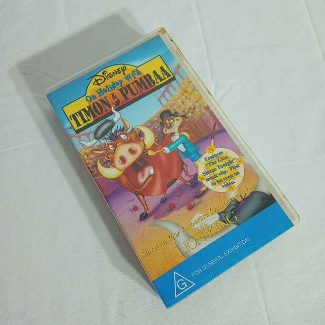DISNEY ON HOLIDAY With Timon And Pumbaa VHS Tape 1997 free shipping $18 ...