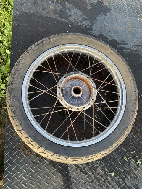 VINTAGE SUZUKI MOTORCYCLE steel 18inch rear rim wheel ts185? $100.00 ...