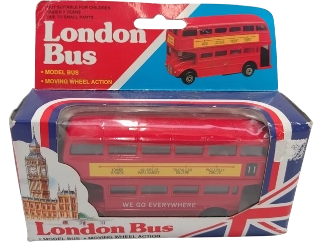 LONDON BUS MODEL Moving Wheel Action Collectible Toy M4 Made in China £ ...