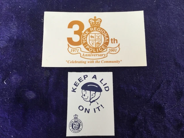 VINTAGE YORK REGIONAL Police Fridge magnets $7.95 - PicClick CA