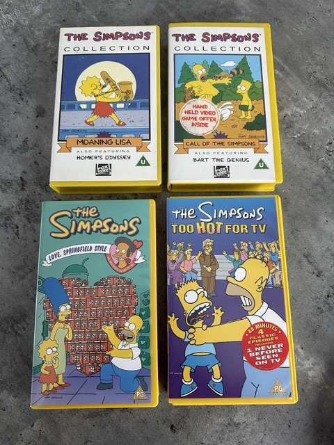 THE SIMPSONS COLLECTION VHS Video Tapes Vintage Collectible x4 Bundle £ ...