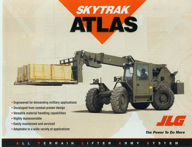 JLG DEFENSE US army brochure catalogue chariot manutention ATLAS ...