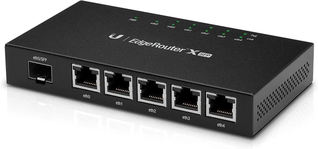 UBIQUITI NETWORKS 6 Port EdgeRouter X SFP Gigabit Router with PoE £122. ...