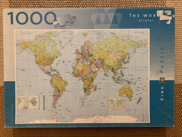 KING 1000 PIECE Jigsaw Puzzle Political Map of the World Stiefel ...