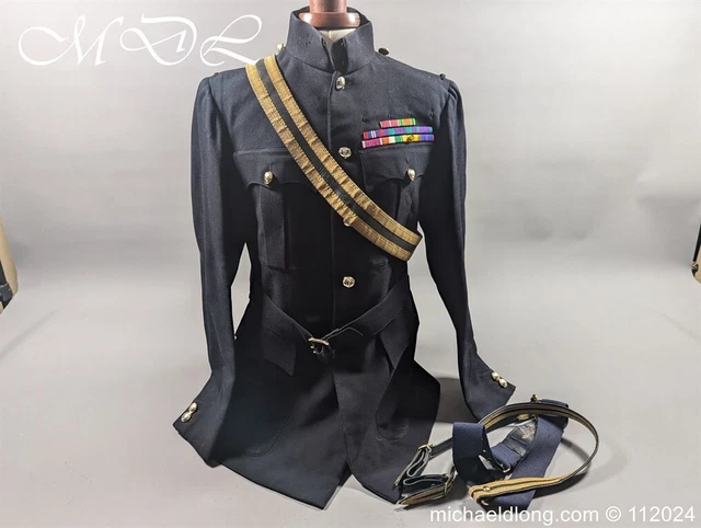 ROYAL SIGNALS OFFICERS Ceremonial Blues Tunic Cross Belt Pouch and ...