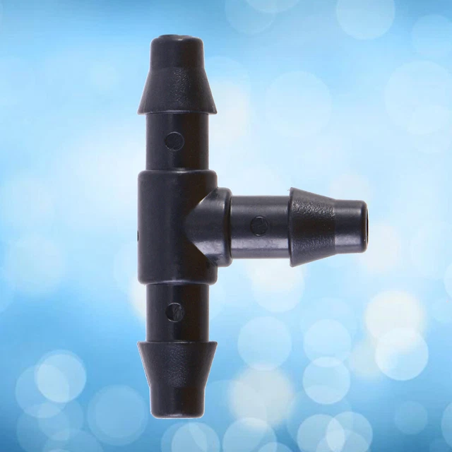 50PCS IRRIGATION CONNECTOR Micro Pipe System 4/7mm Barb Watering Drip ...