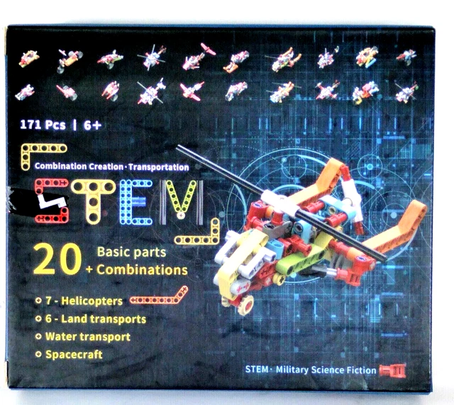 STEM 171 PIECE Military Sci-Fi Science Building Activity Kit 20 ...