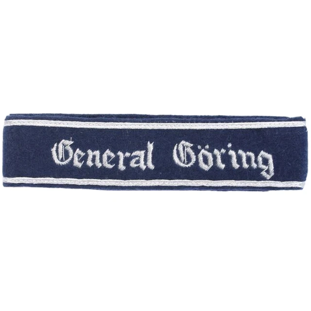 GENERAL GORING GERMAN Luftwaffe WW2 Cuff Title - Gothic Script ...