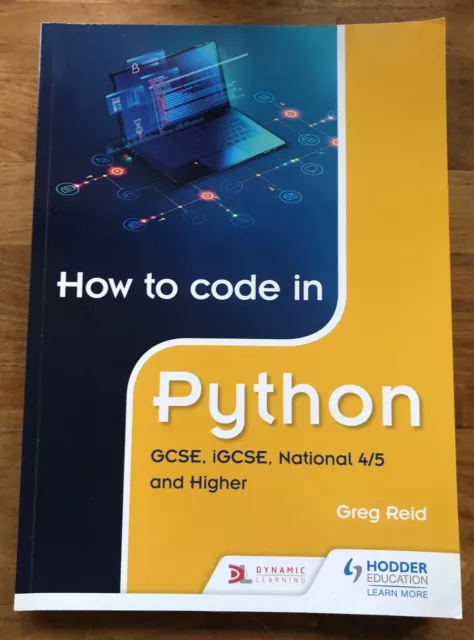 How To Code In Python Gcse Igcse National 45 And Higher £799 Picclick Uk