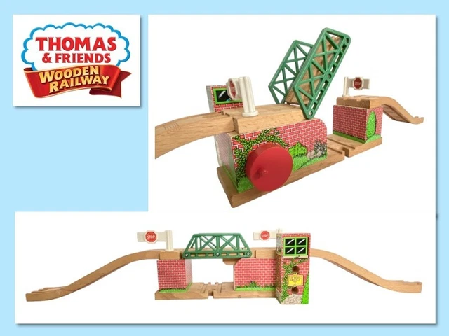 THOMAS & FRIENDS Wooden Railway Train COLLAPSING SODOR SUSPENSION ...
