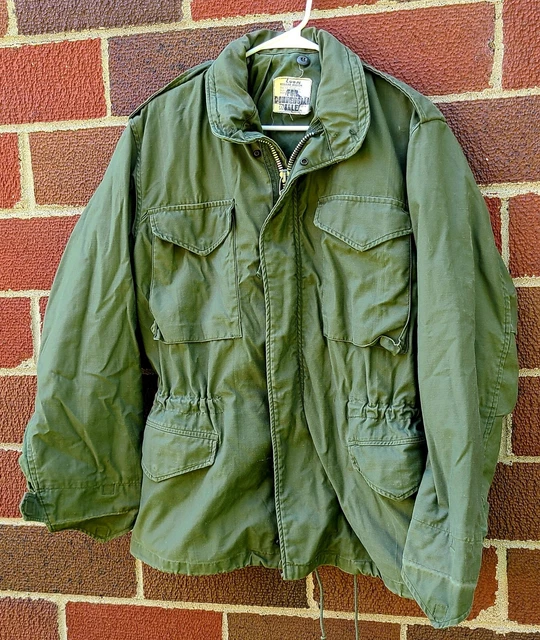 VINTAGE US ARMY M65 Field Jacket Mens Medium Reg Green Canvas 70s ...