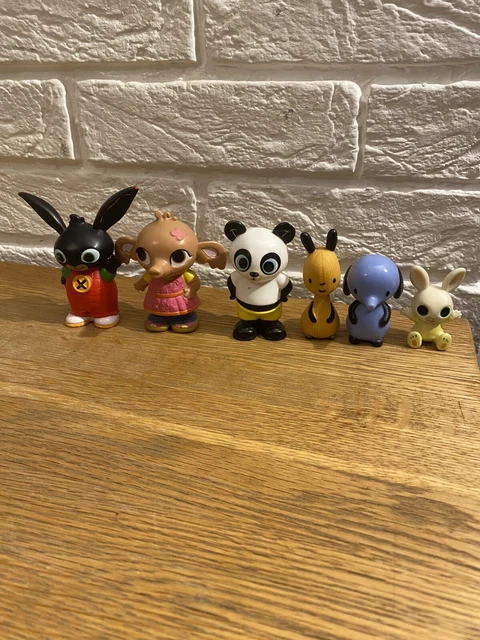CBEEBIES BING FRIENDS 6 Figure Set Bing Bunny Sula Elephant Pando Panda ...