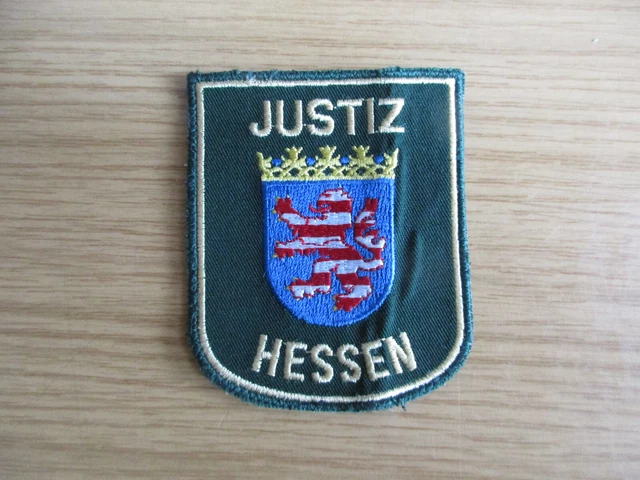 ORIGINAL POLIZEI / Justizabzeichen, von Hessen, Uniform, Patch ...