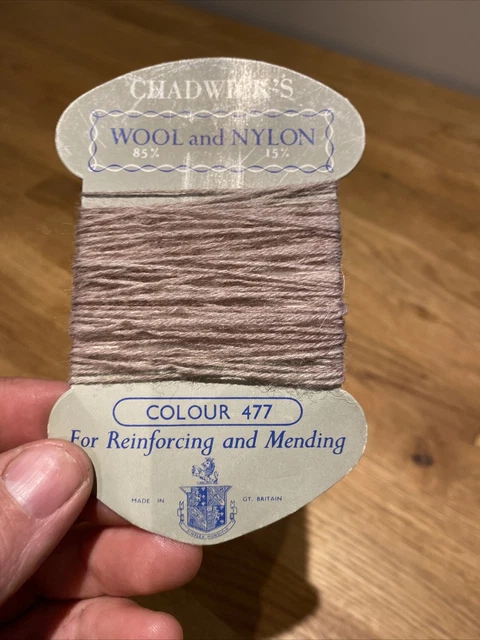 CHADWICKS 477 85% Wool/15%Nylon Original Killer Bug Flytying Yarn About ...