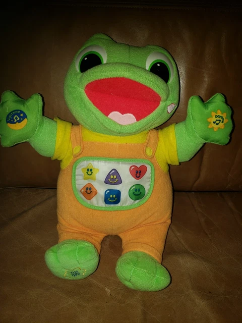 LEAPFROG BABY TAD Hug And Learn Talking Interactive Educational Frog ...