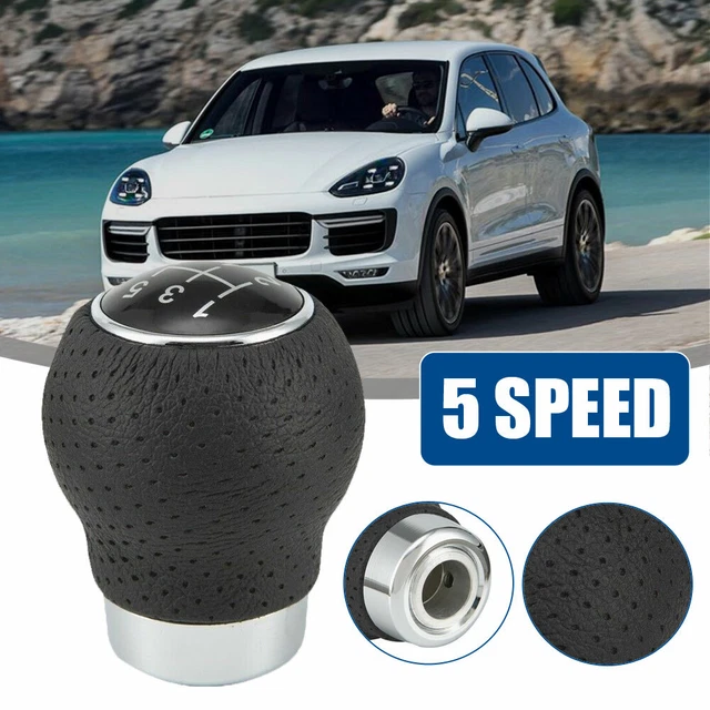 BLACK KNOB GEAR Stick 5 Speed Car Manual Shift Shifter Aluminum Lever ...